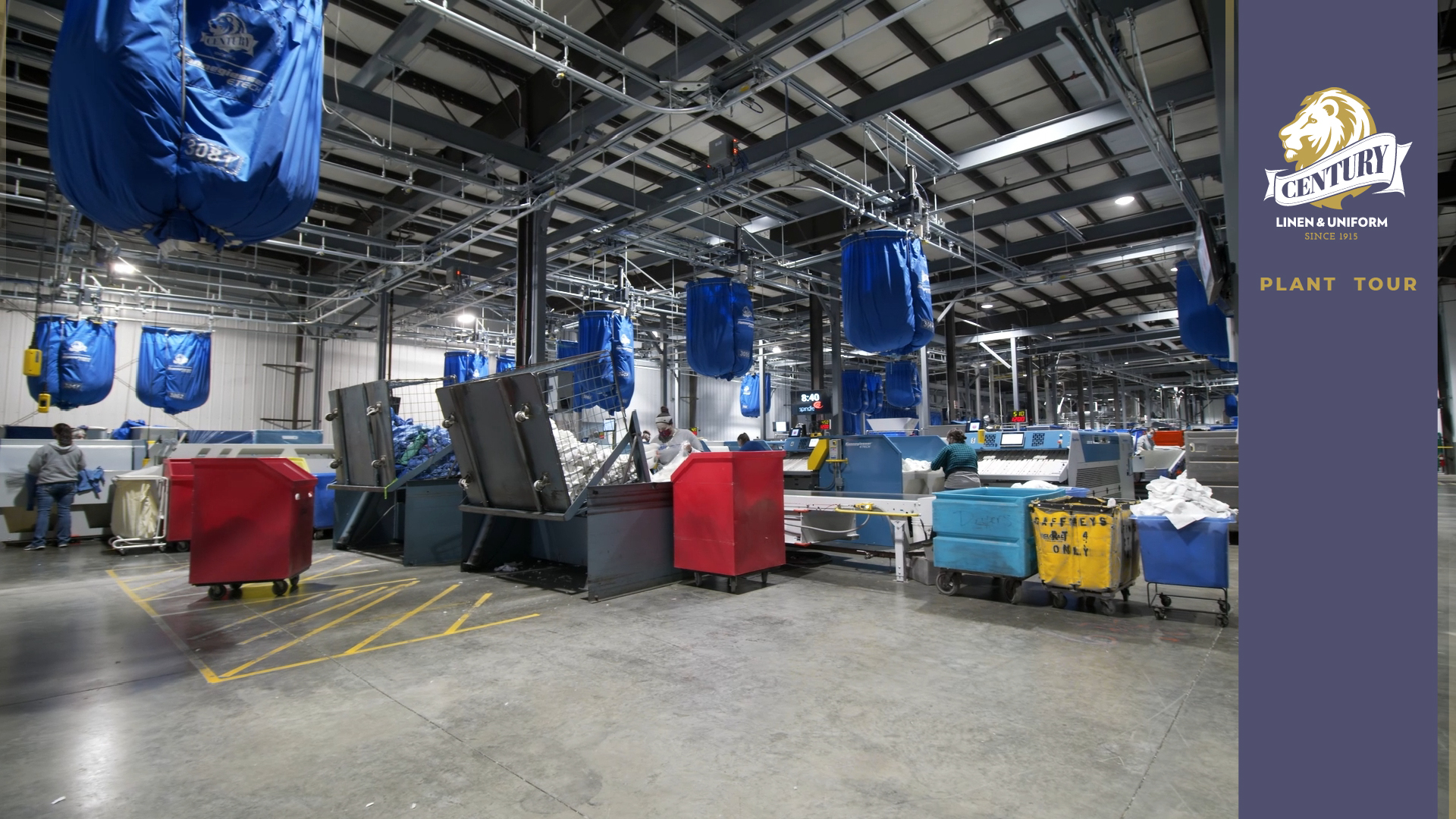 Take A Virtual Tour of Our Processing Facility | Century Linen